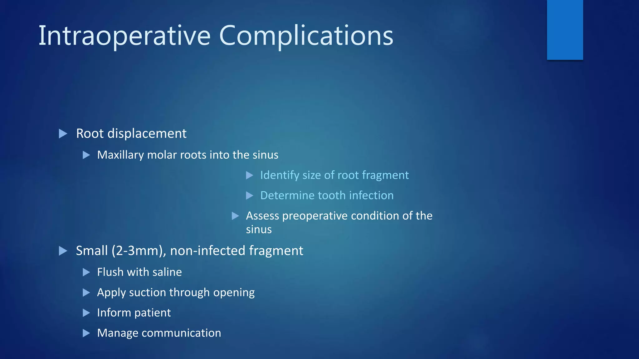 Complications of oral surgery | PPTX