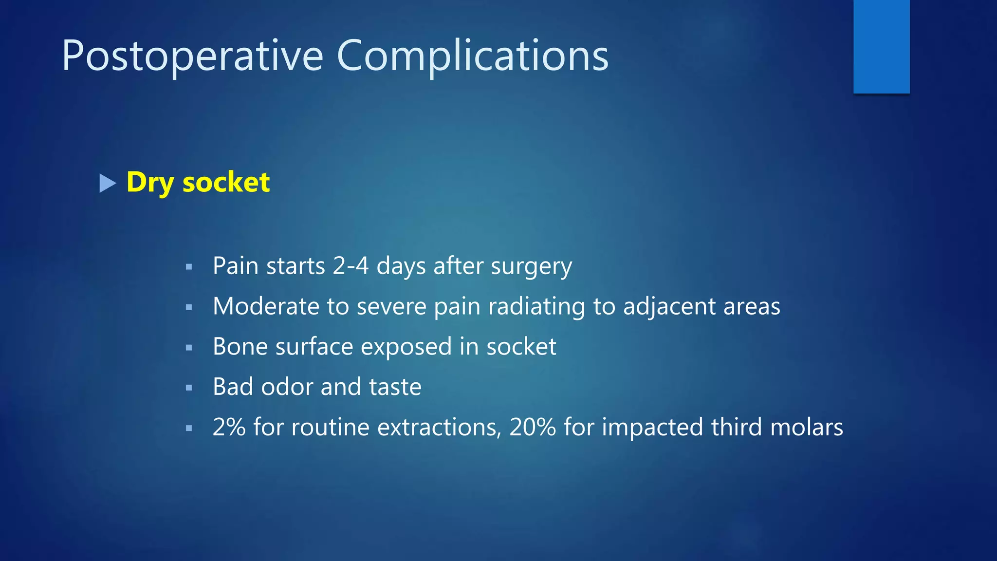 Complications of oral surgery | PPTX