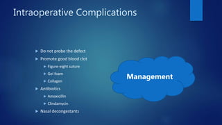 Complications of oral surgery | PPTX