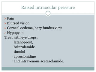 COMPLICATION OF CATARACT SURGERY | PPT