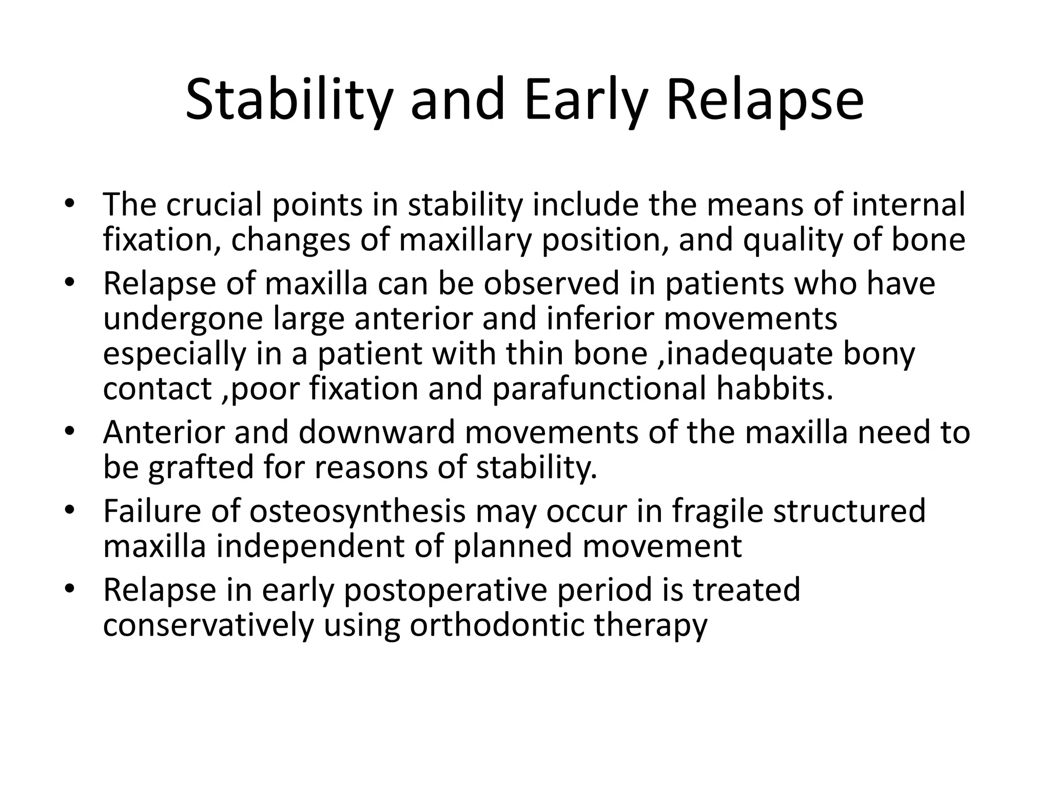 Complications of maxillary orthognathic surgery | PPTX
