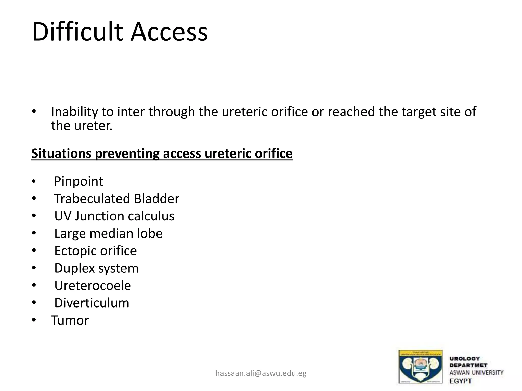 Complications of Ureterscopy | PPTX
