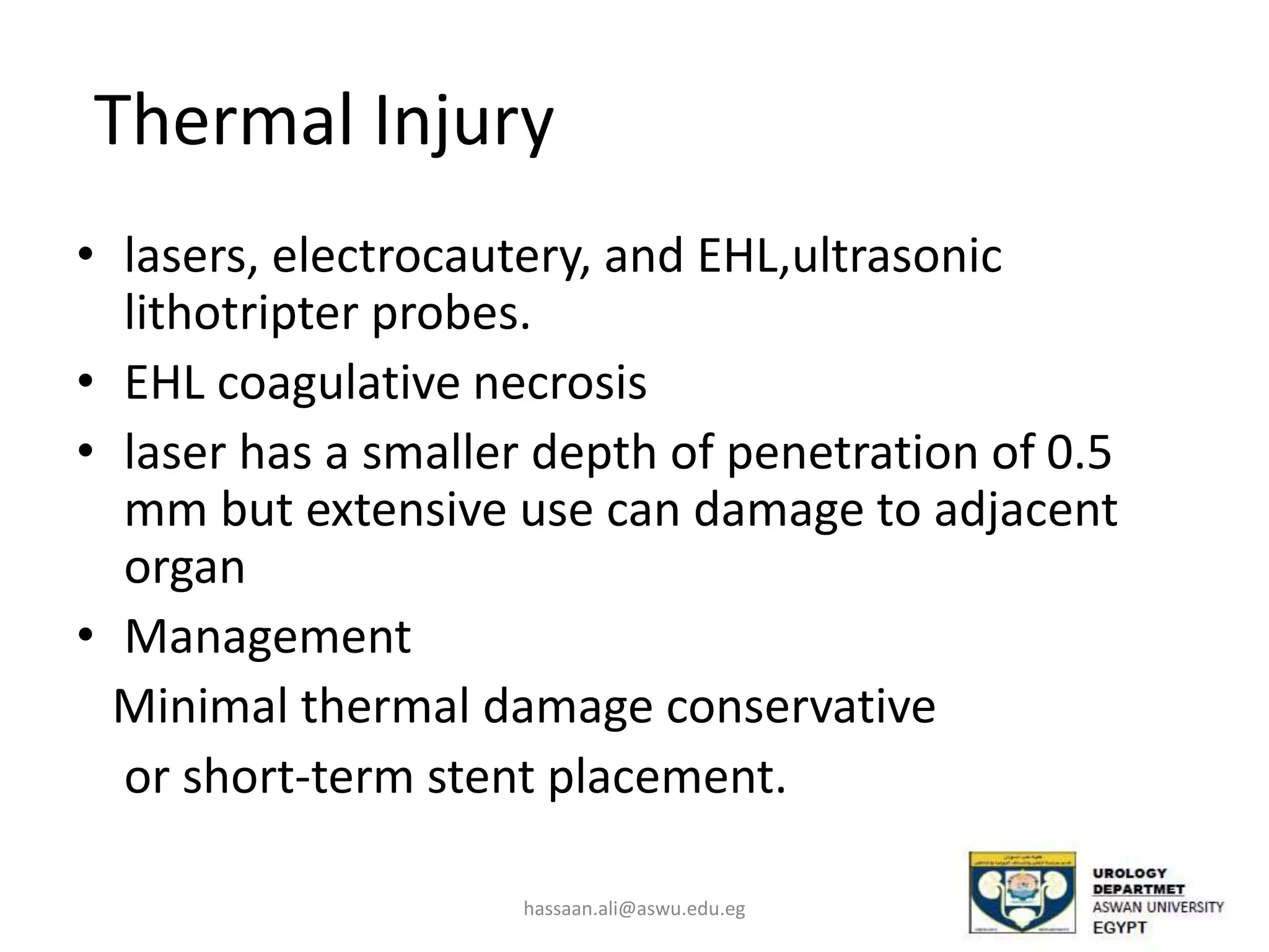Complications of Ureterscopy | PPTX