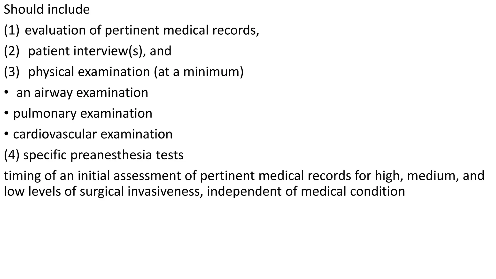 Preoperative Evaluation- Anaesthesia | PPTX