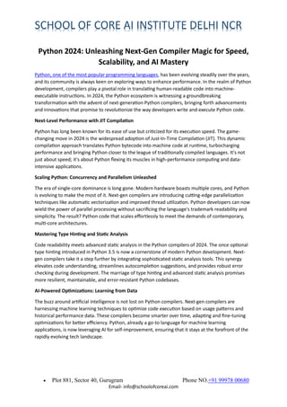 Python 2024: Unleashing Next-Gen Compiler | PDF