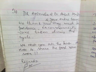 Patient Compliments for Malpani Infertility Clinic | PPT