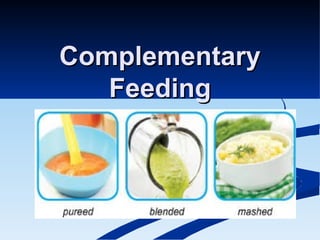 complment feeding chart for infants india | PPT