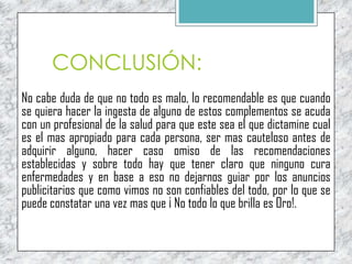 Complementos alimenticios y la Publicidad Engañosa. De: Yamil Jattar | PPTX