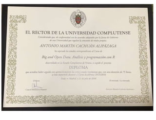 Complutense Diploma | PDF