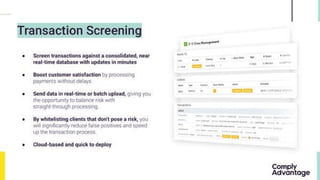 Complyadvantage Pitch Deck | PDF