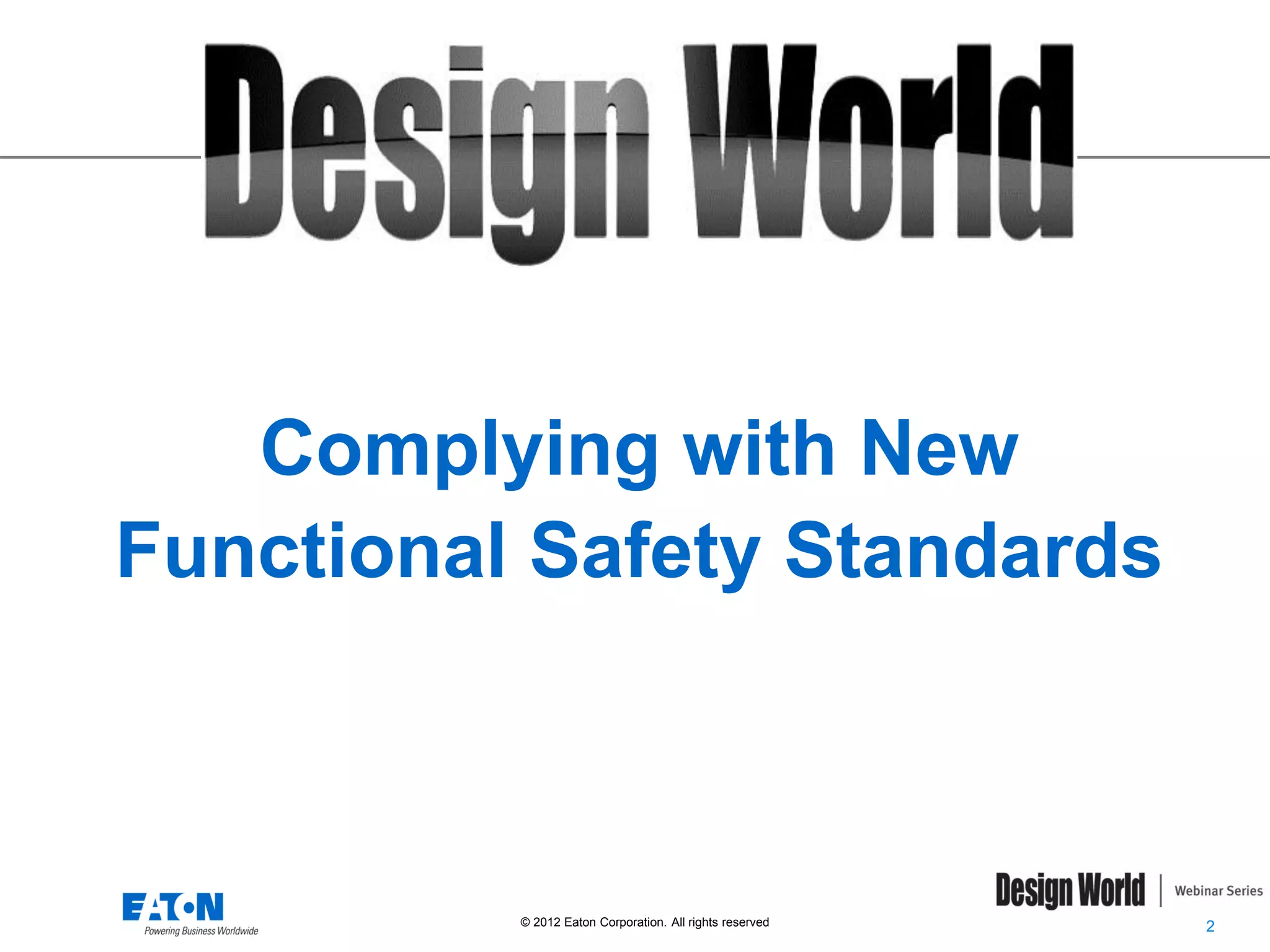 Complying with New Functional Safety Standards | PDF