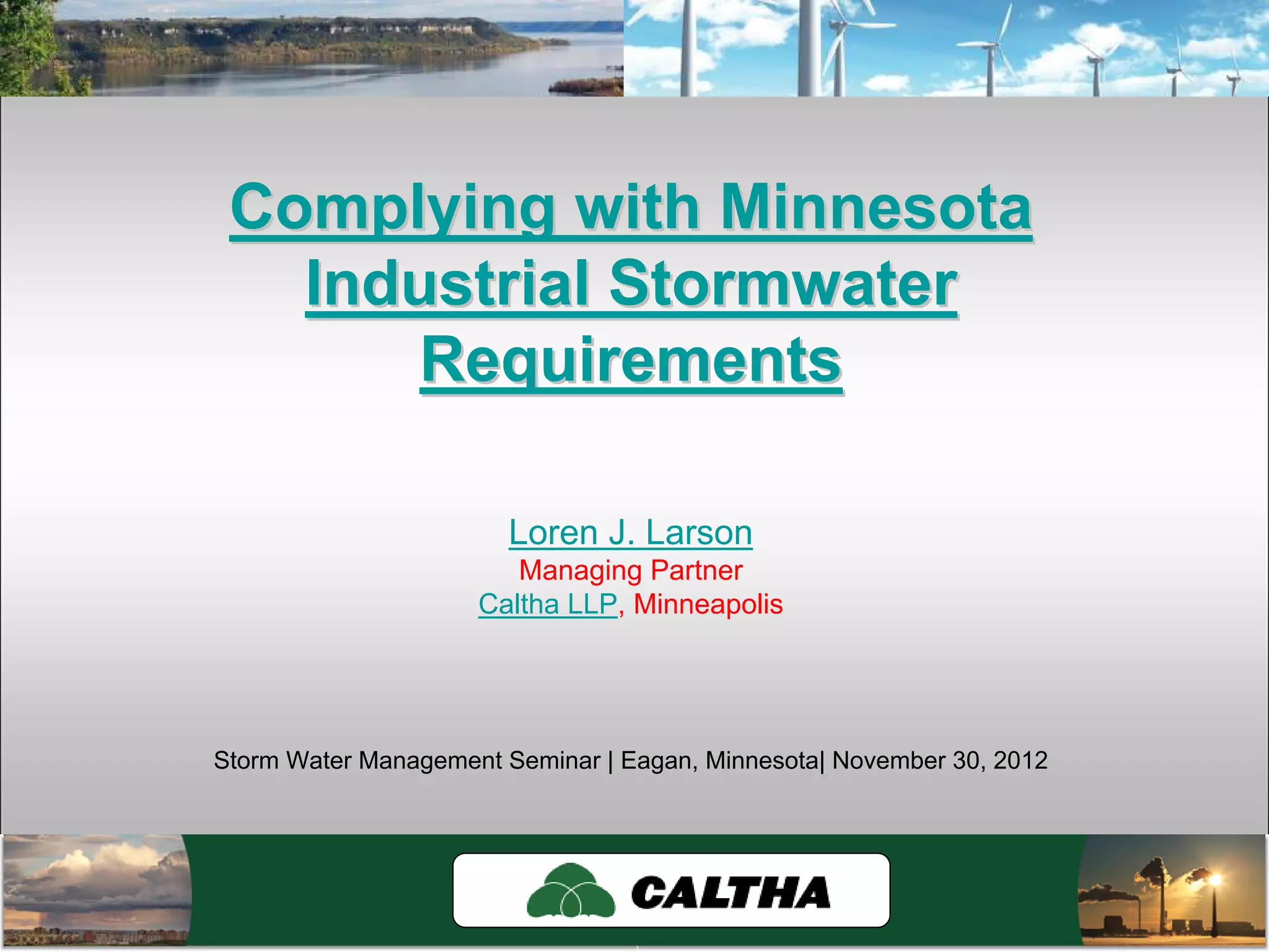 Compliance With MPCA Industrial Stormwater Permit Requirements | PDF