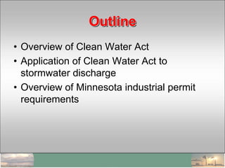Compliance With MPCA Industrial Stormwater Permit Requirements | PDF