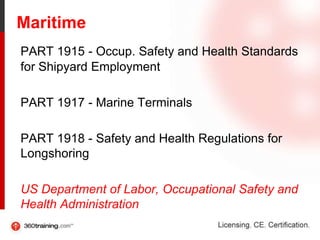 Complying with OSHA Requirements | PPTX