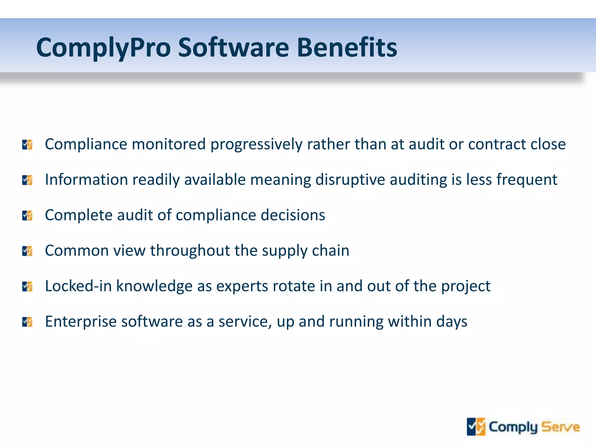 ComplyPro Slideshow | PPTX