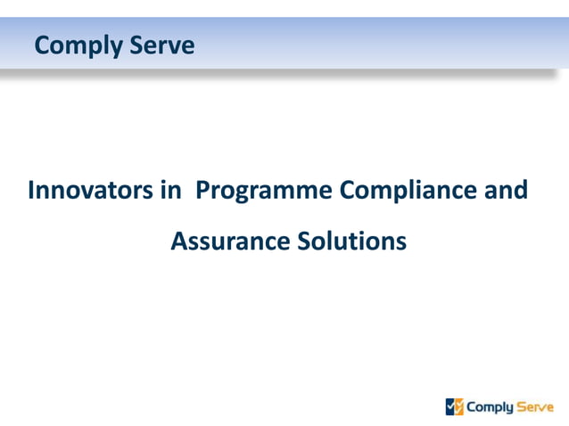 ComplyPro Slideshow | PPT