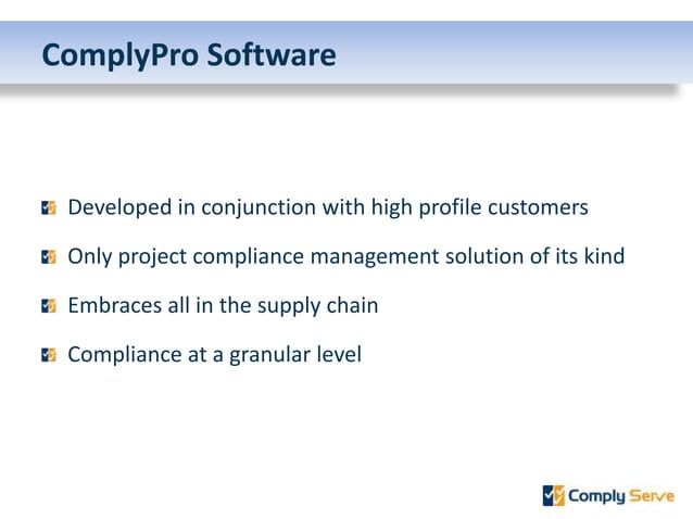 ComplyPro Slideshow | PPTX