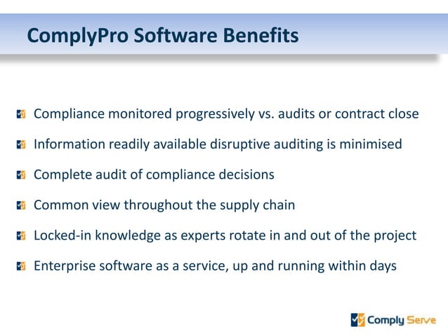 Complypro Slideshow Pptx