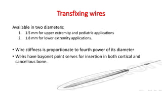 Compnents of the ilizarov ring fixator | PPTX