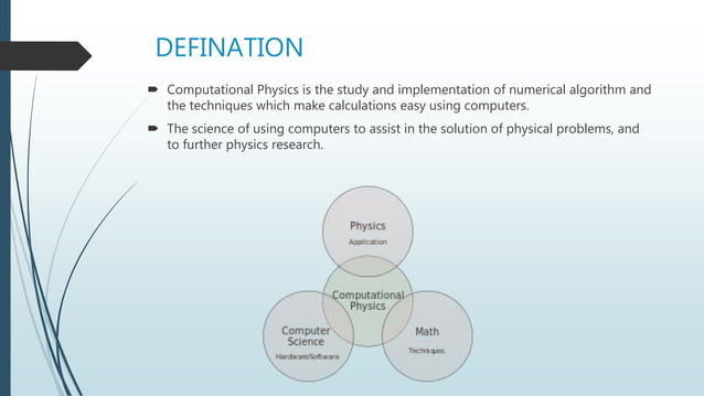 Computational physics | PPTX | Physics | Science
