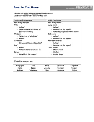 Compo describe your house | PDF