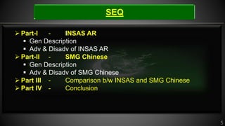 Comparison of INSAS and SMG chinese Type 56 | PPTX