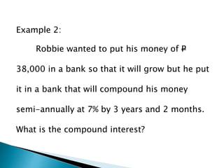 Compound interest | PPTX