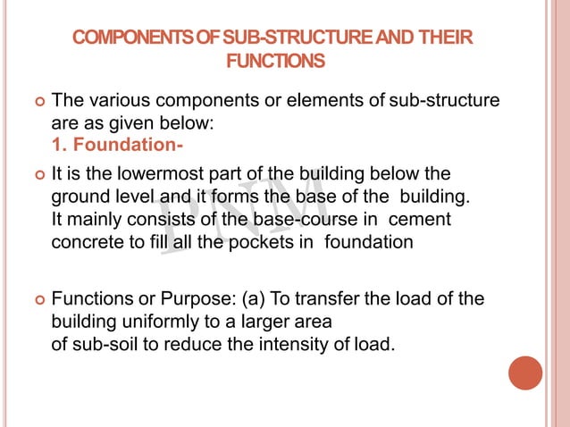 components of building ppt | PDF