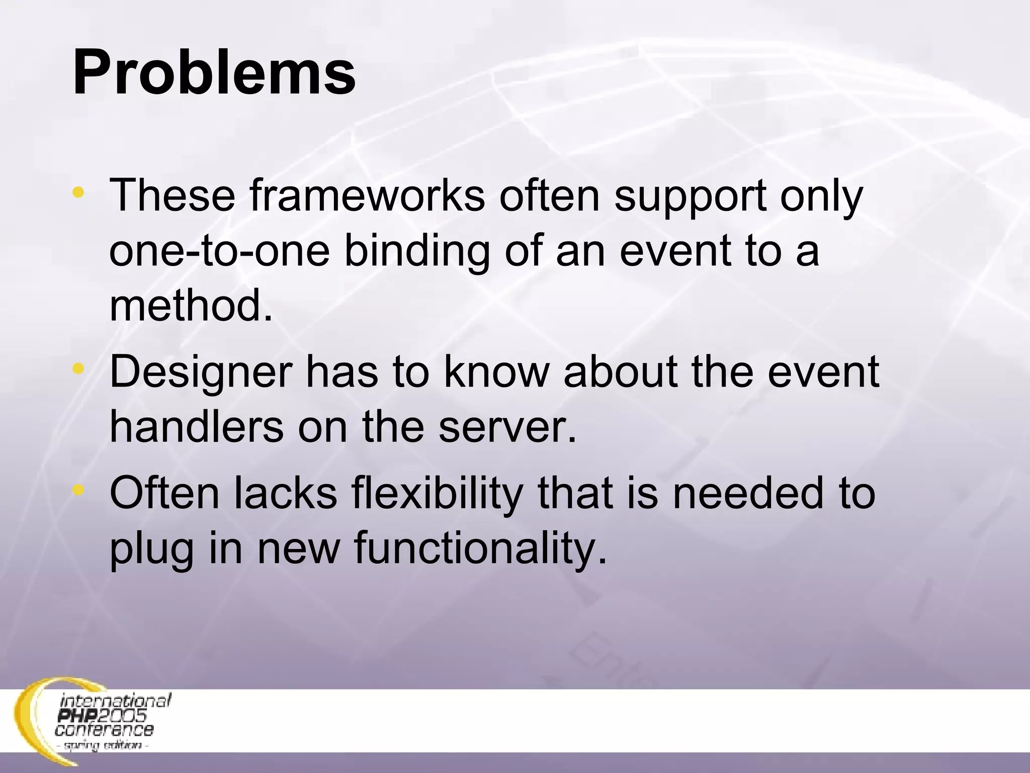 Component and Event-Driven Architectures in PHP | PPT