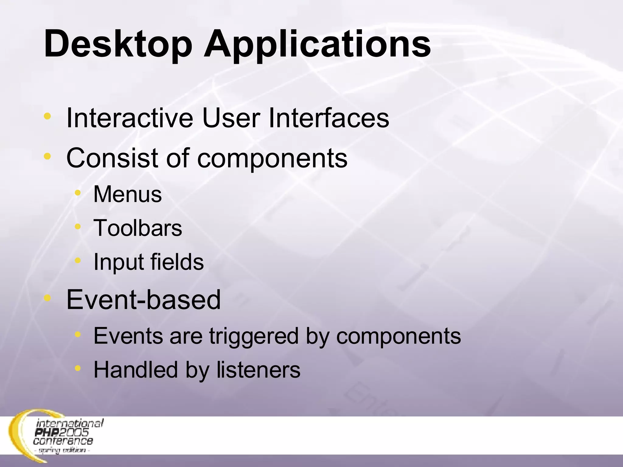 Component and Event-Driven Architectures in PHP | PPT