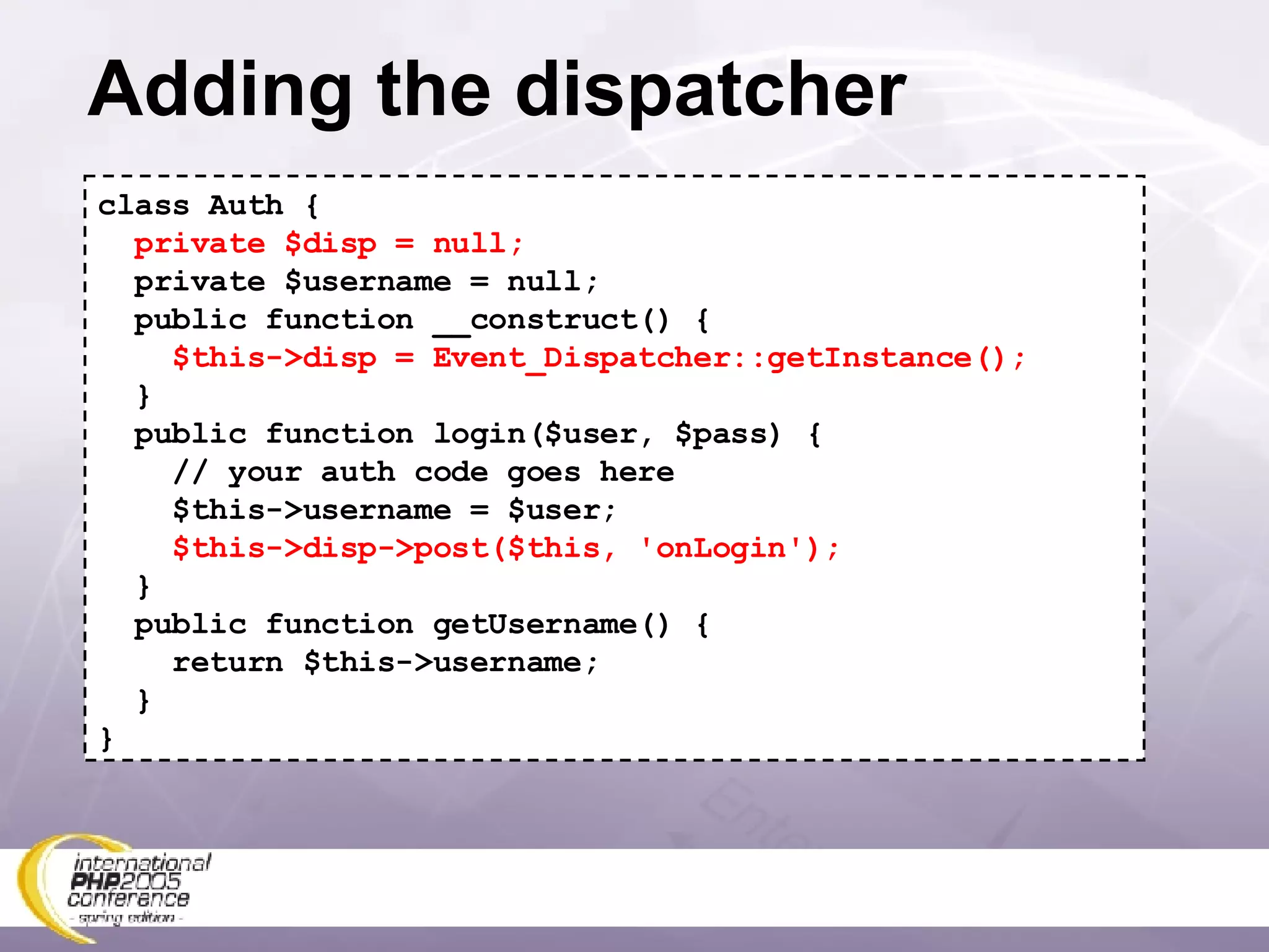 Component and Event-Driven Architectures in PHP | PPT