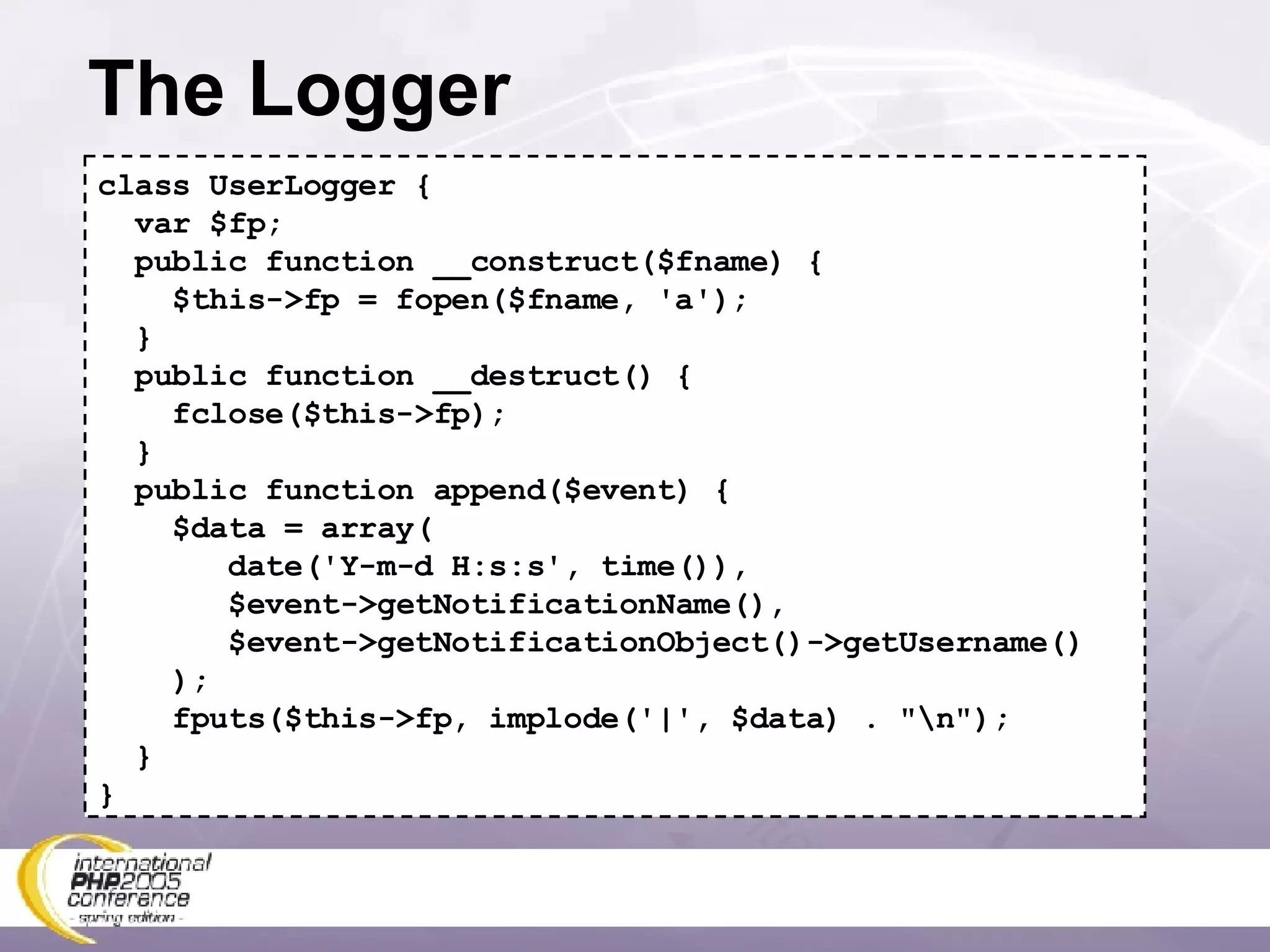 Component and Event-Driven Architectures in PHP | PPT