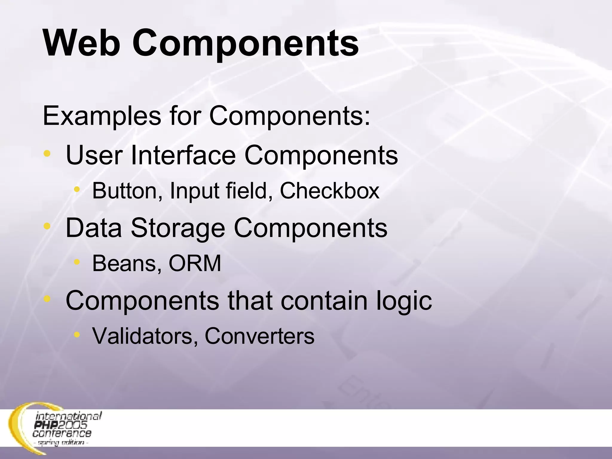 Component and Event-Driven Architectures in PHP | PPT