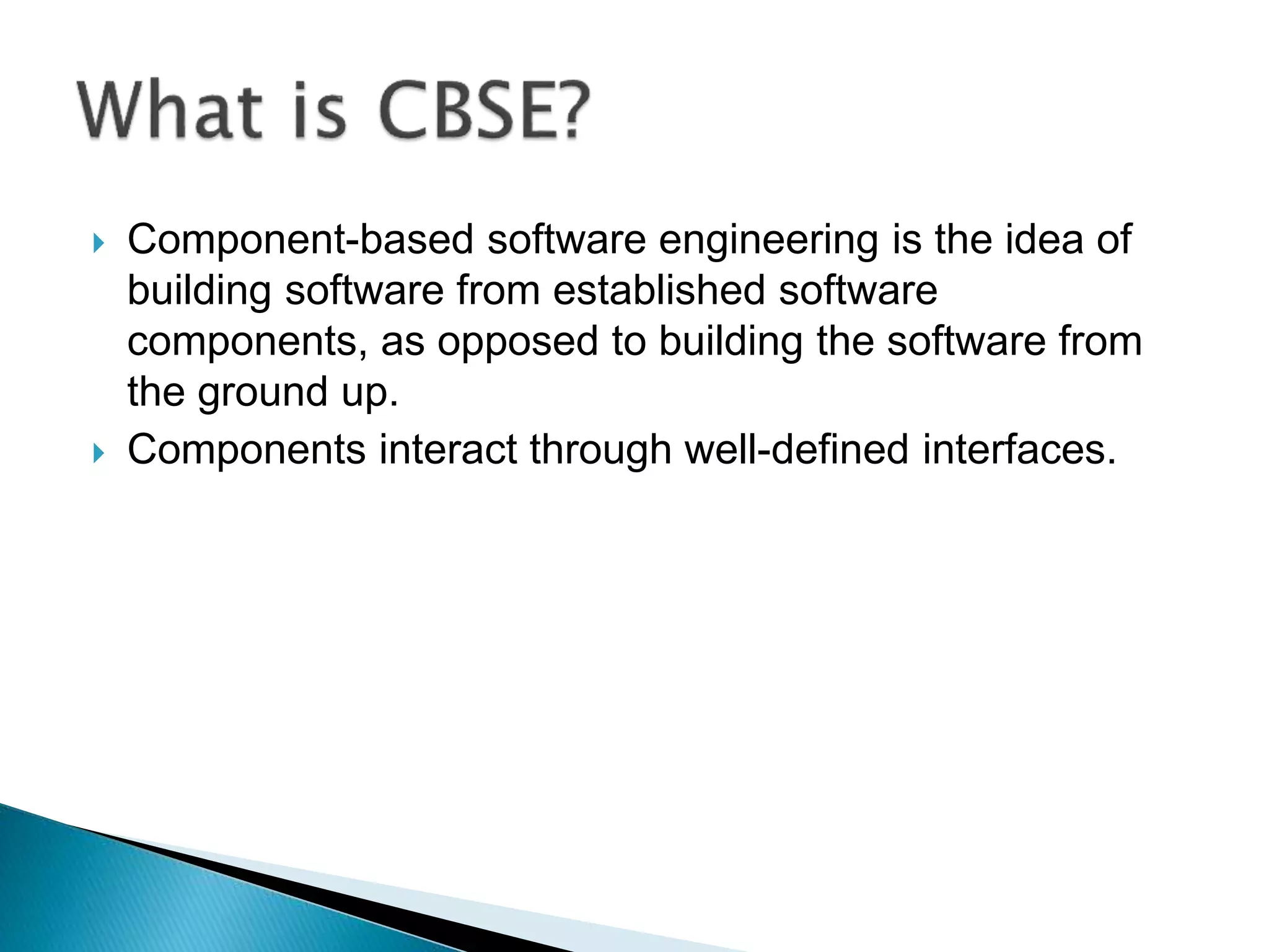 Component Based Software Engineering Ppt 