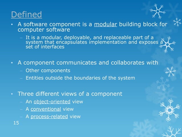 Component level design | PPTX | Programming Languages | Computing