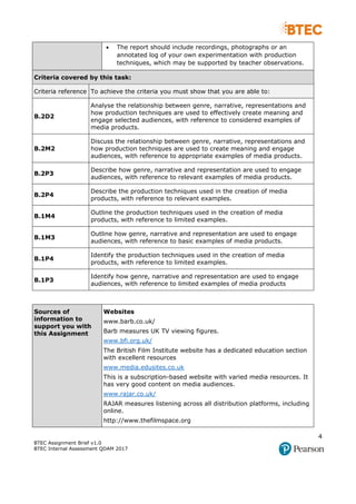 Component 1 - Assignment brief | PDF