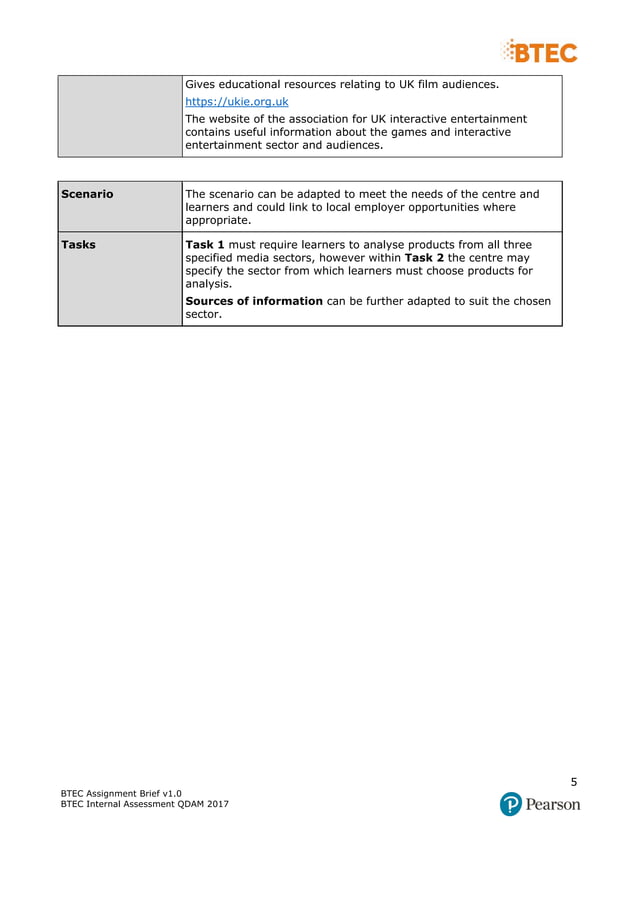 Component 1 - Assignment brief | PDF