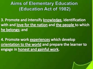 Component 1 aims, goals and objectives of curriculum | PPTX