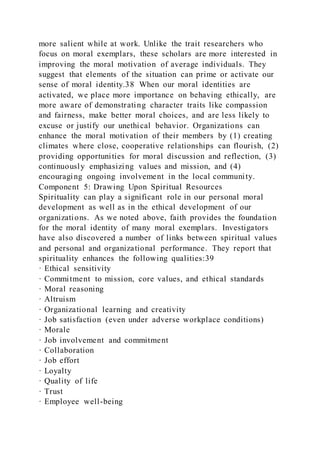 Component 1 Discovering VocationAny strategy for personal ethic | DOCX