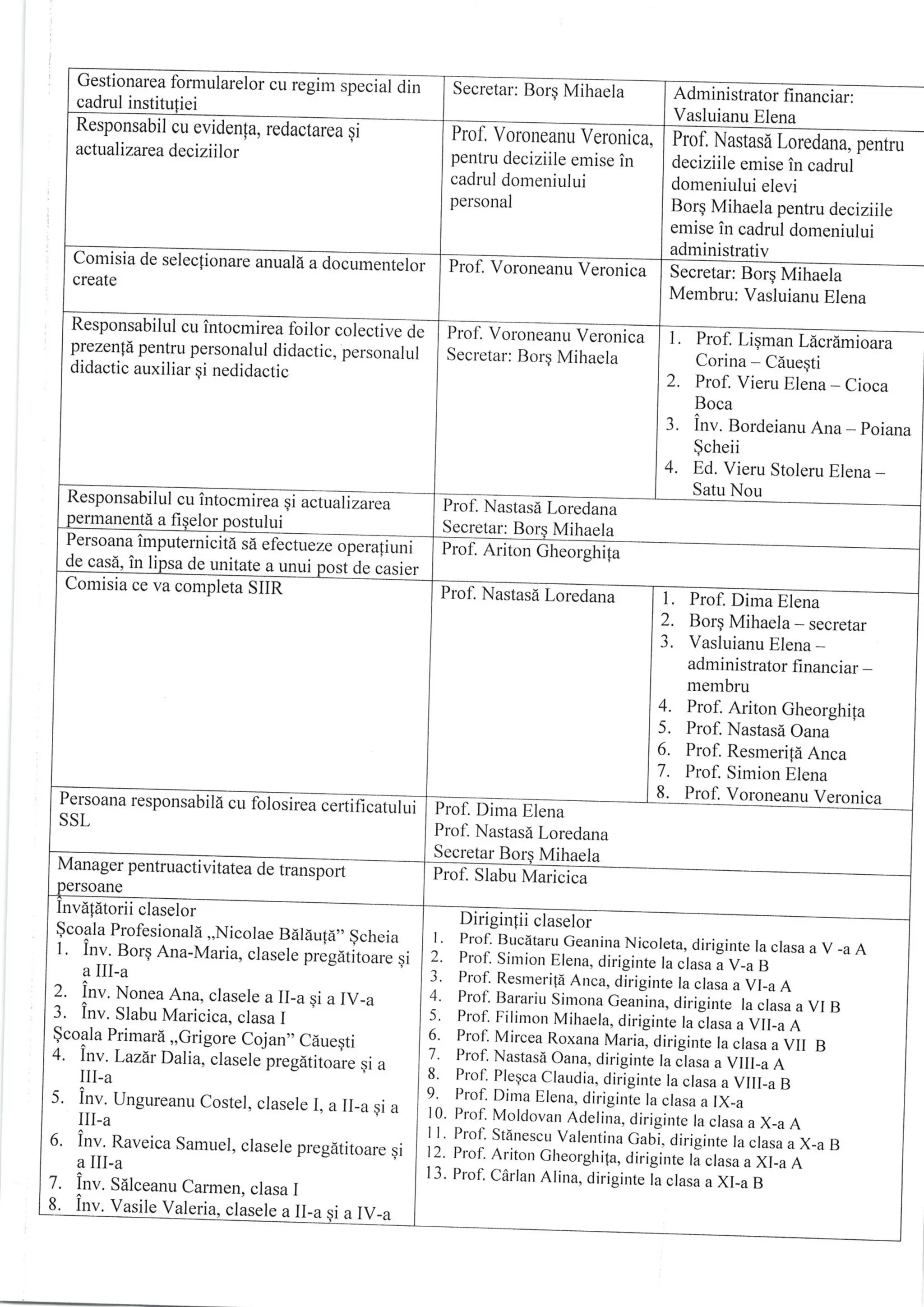 Componenta comisiilor de lucru | PDF