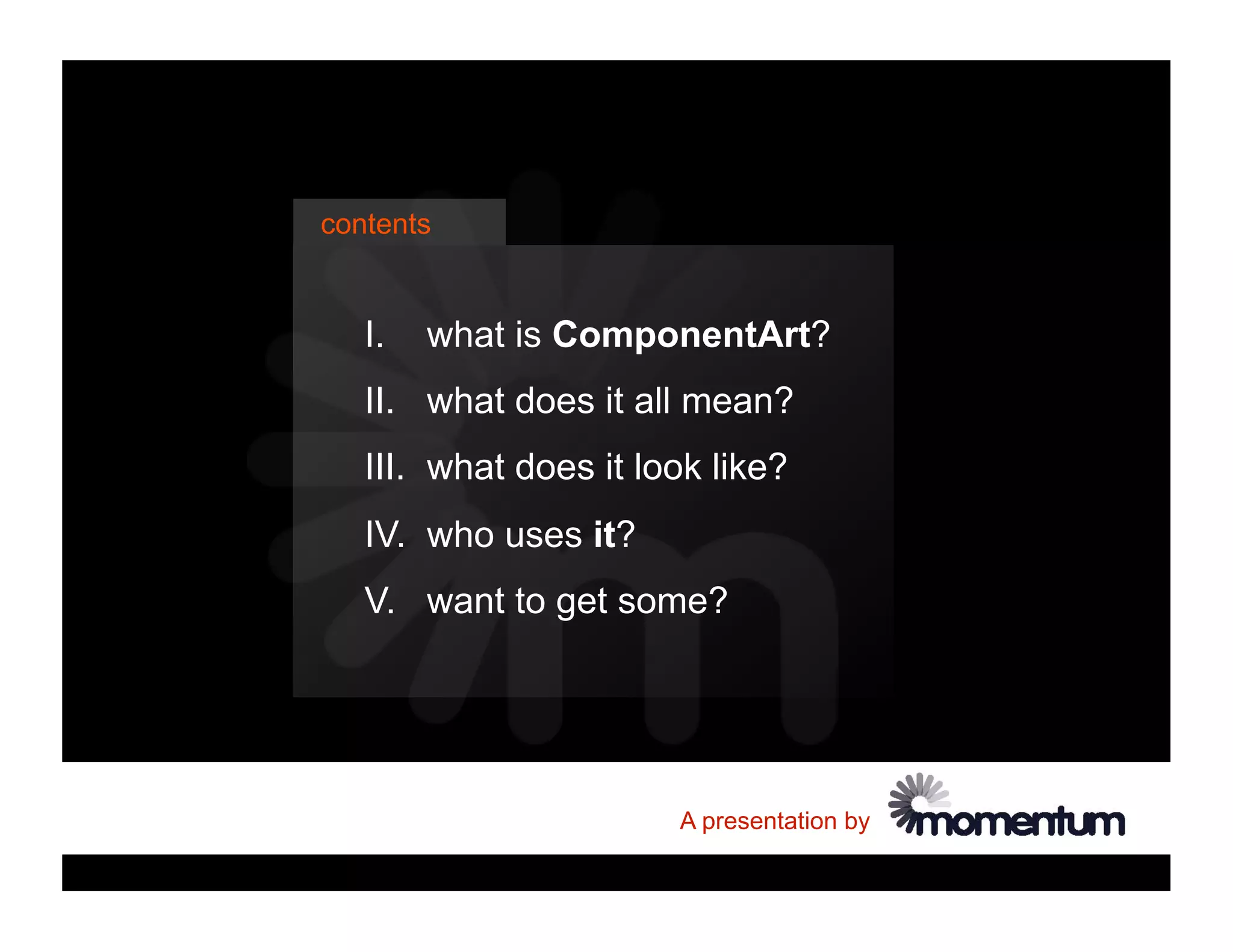 Component Art | PPT