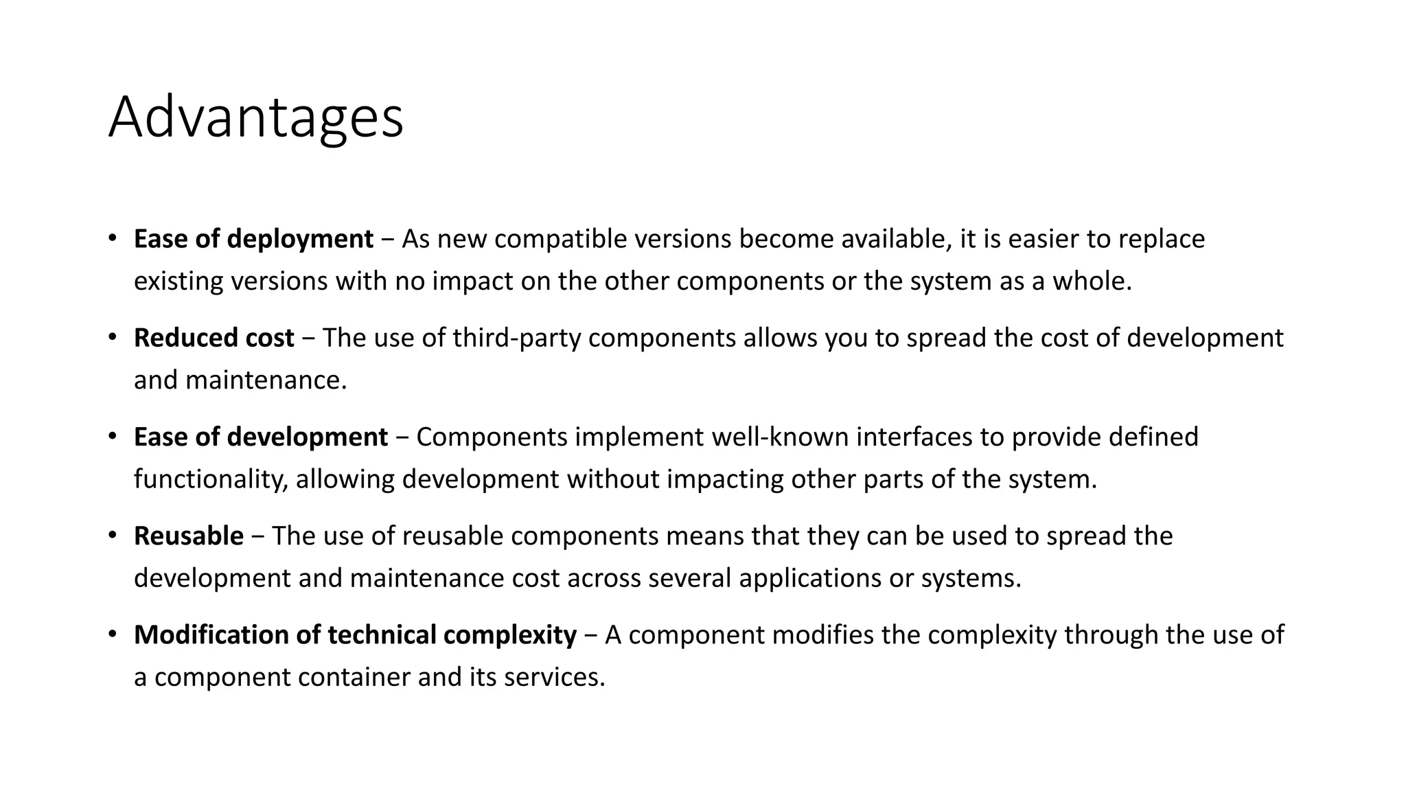 Component Based Development What Why And How Ppt