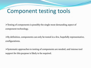 Component design and implementation tools | PPTX