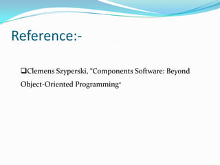 Component design and implementation tools | PPTX