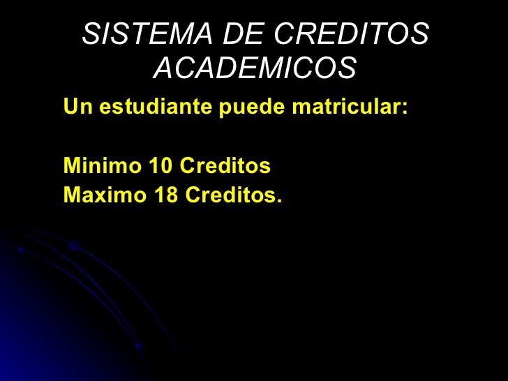 Horas Creditos Academicos - microcreditos del gobierno