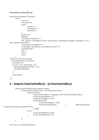 Criando um componente de busca com AngularJS | PDF