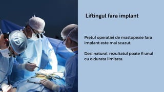 Componentele pretului unui lifting mamar | PDF