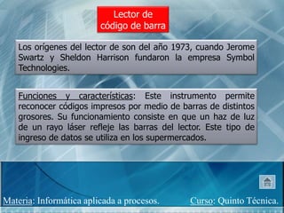 Componentes de Entrada y salida de una computadora. | PPTX