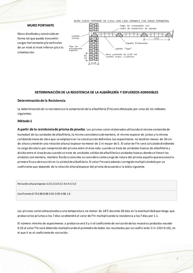 Componentes de albañileria | PDF