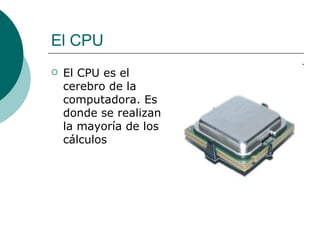 Componentes de la pc | PPT